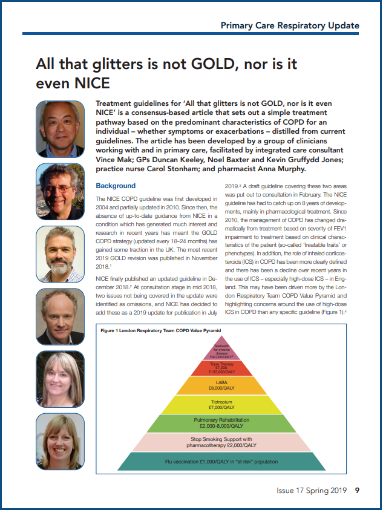 PCRS Consensus guide to managing COPD | Primary Care Respiratory Society